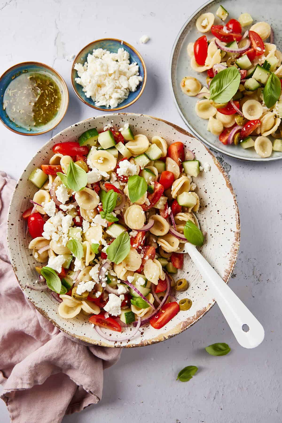 Griekse pastasalade - Simone's Kitchen