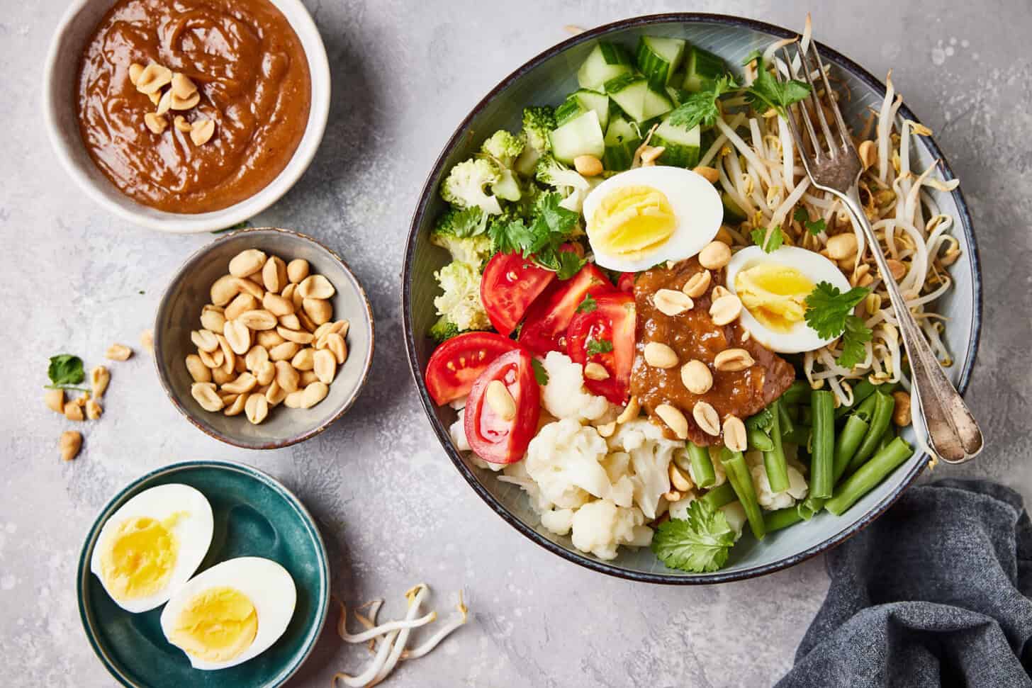Het gado gado recept met de lekkerste satésaus