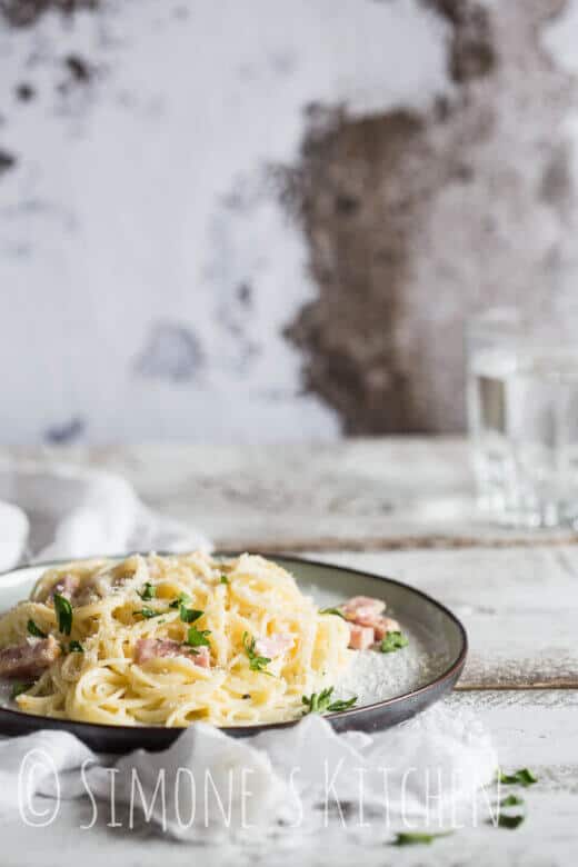 Pasta carbonara op eenvoudige wijze - Simone's Kitchen