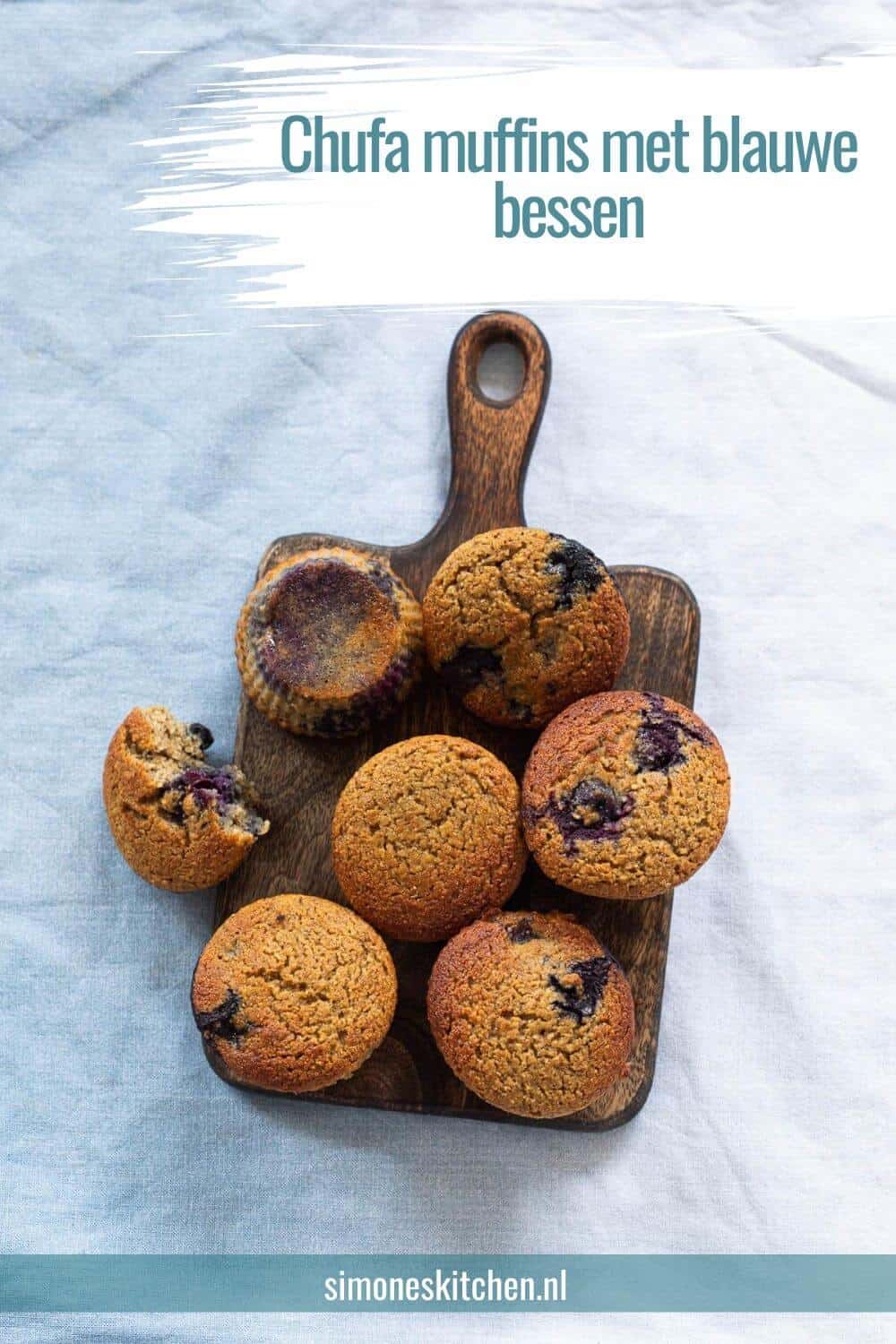 Ontbijtmuffins met blauwe bes en chufa - Simone's Kitchen