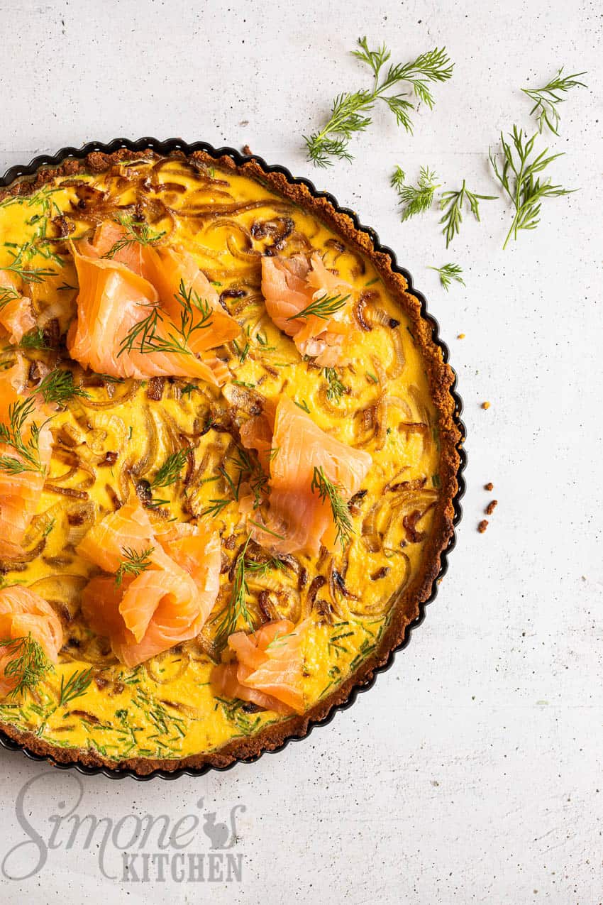 Quiche met zalm en prei - Simone's Kitchen