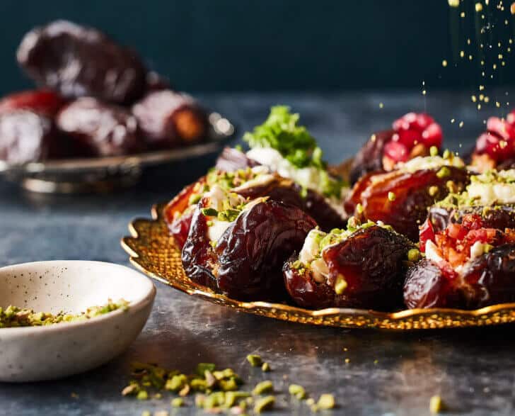 Feestelijk gevulde dadels - Simone's Kitchen