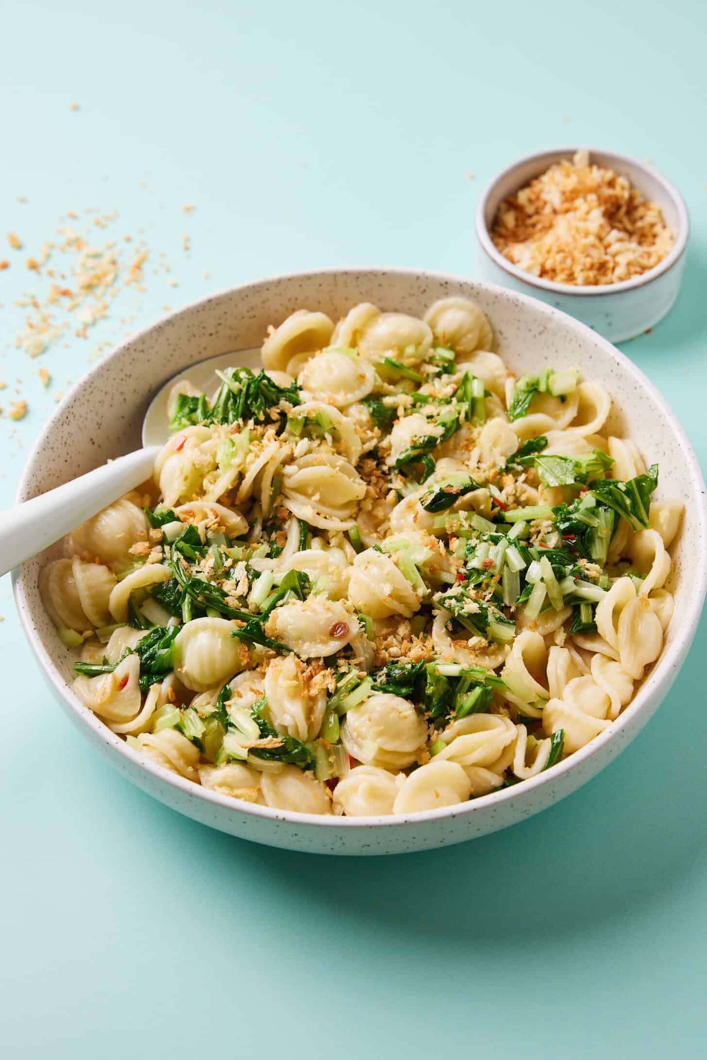 Pasta met raapstelen, knoflook en chili - Simone's Kitchen