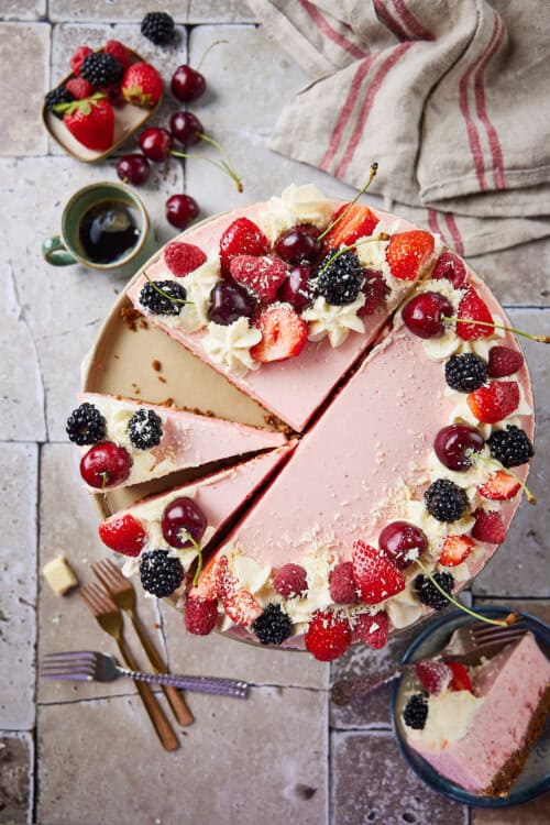 Aardbeien kwarktaart - Simone's Kitchen