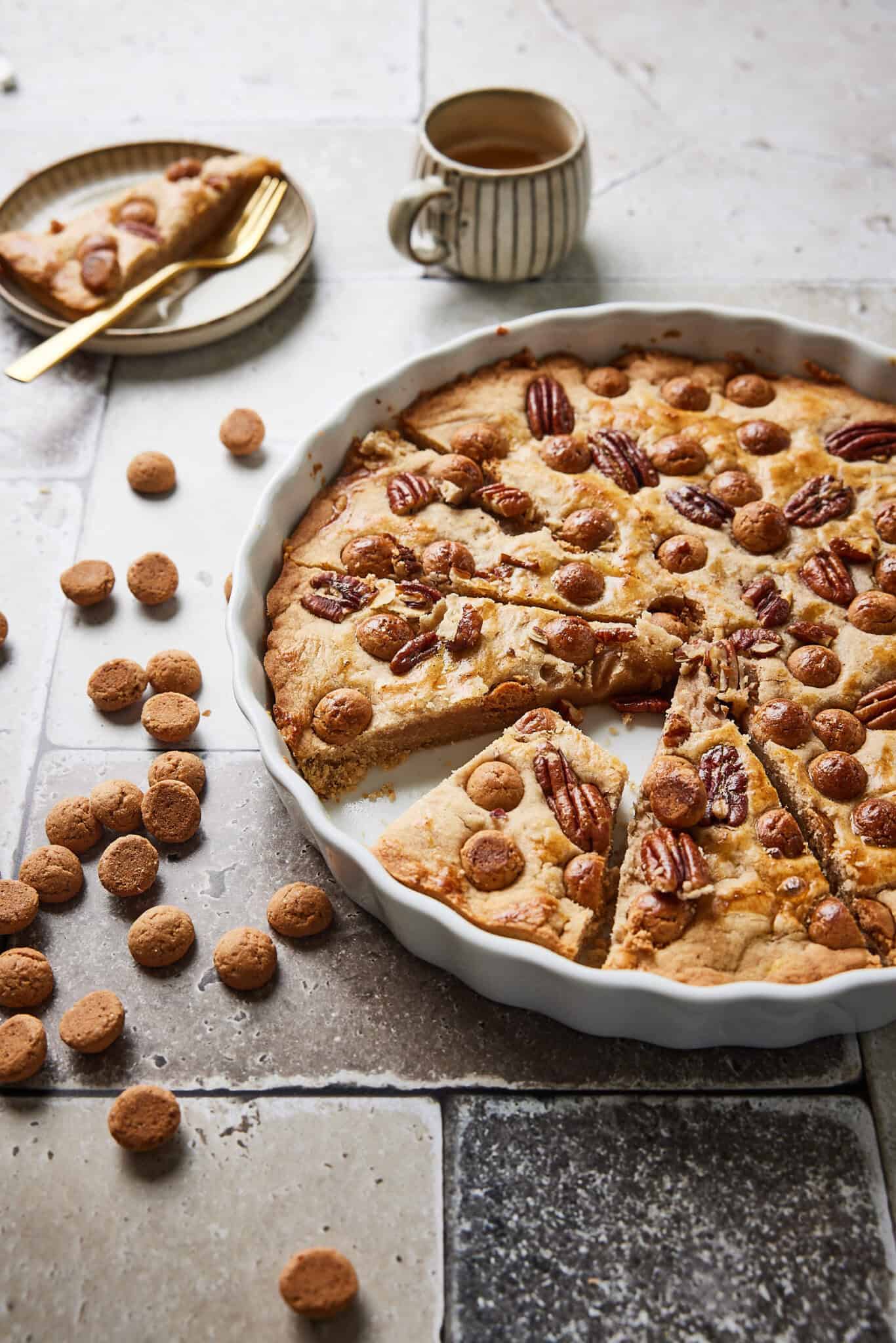 Boterkoek met kruidnootjes en pecannoten - Simone's Kitchen