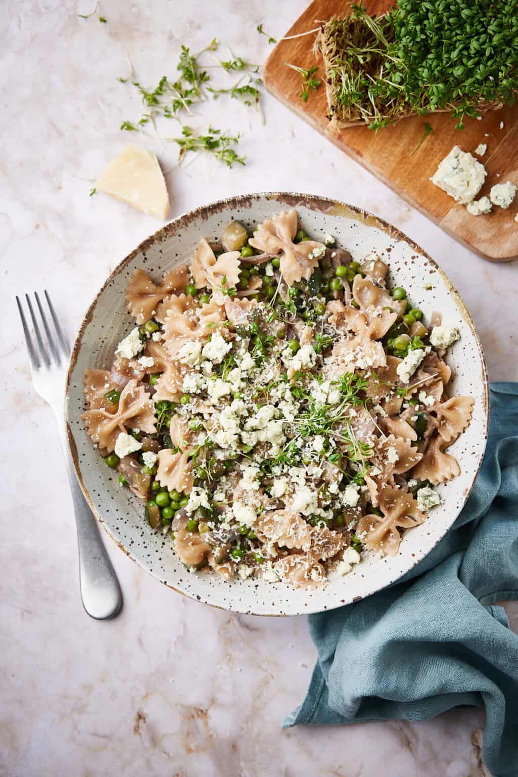 Eenpans pasta met ricotta en citroen - Simone's Kitchen