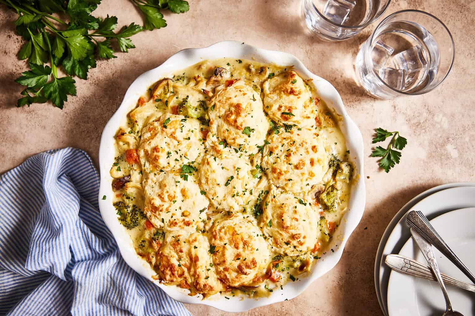 Ovenschotel met kip en champignons - Simone's Kitchen