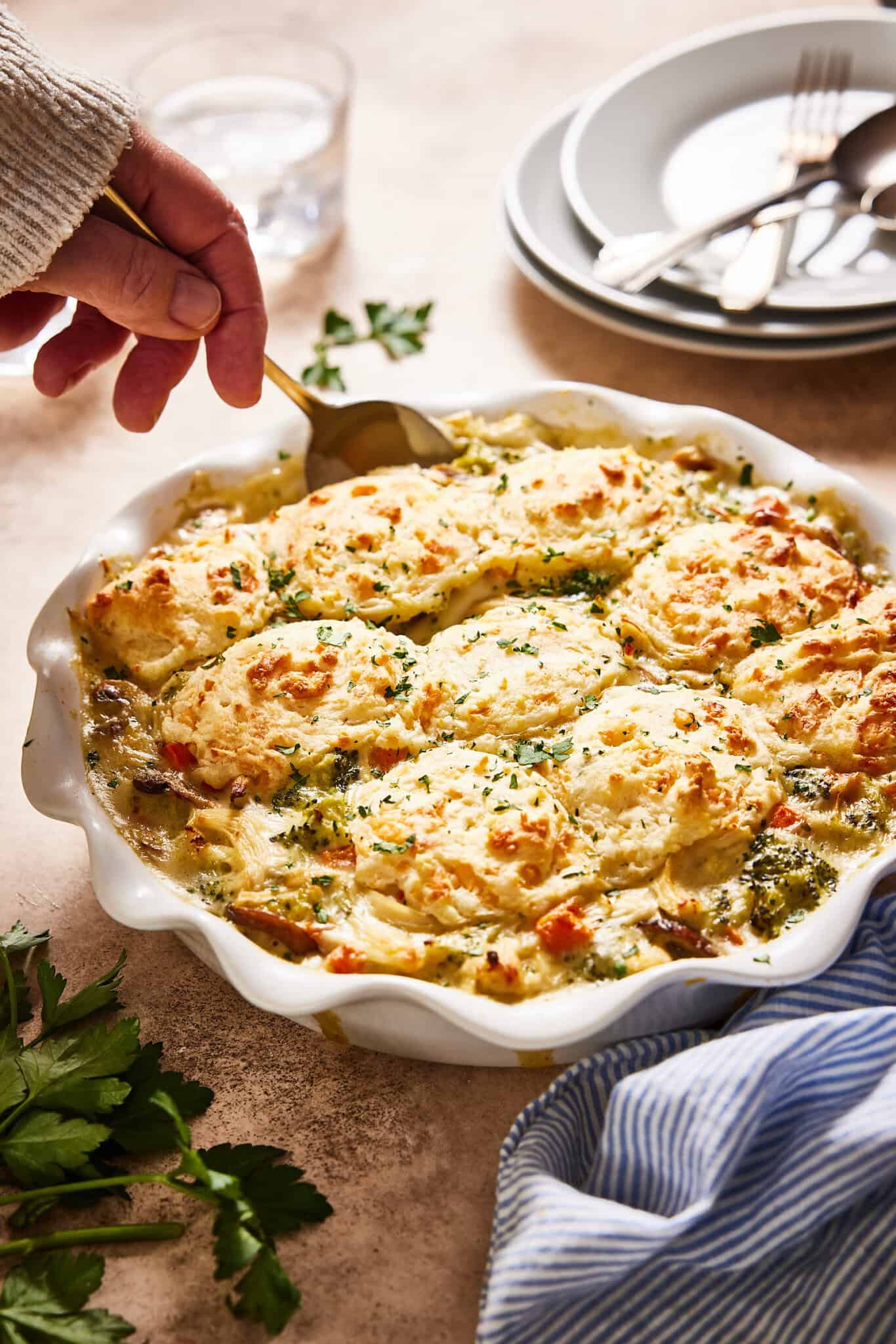 Ovenschotel met kip en champignons - Simone's Kitchen