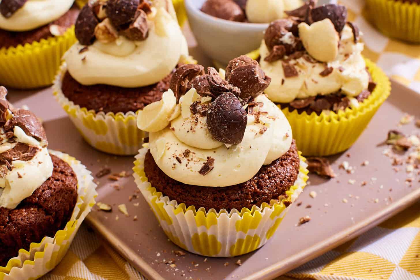 Chocolade cupcakes met witte chocolade ganache - Simone's Kitchen