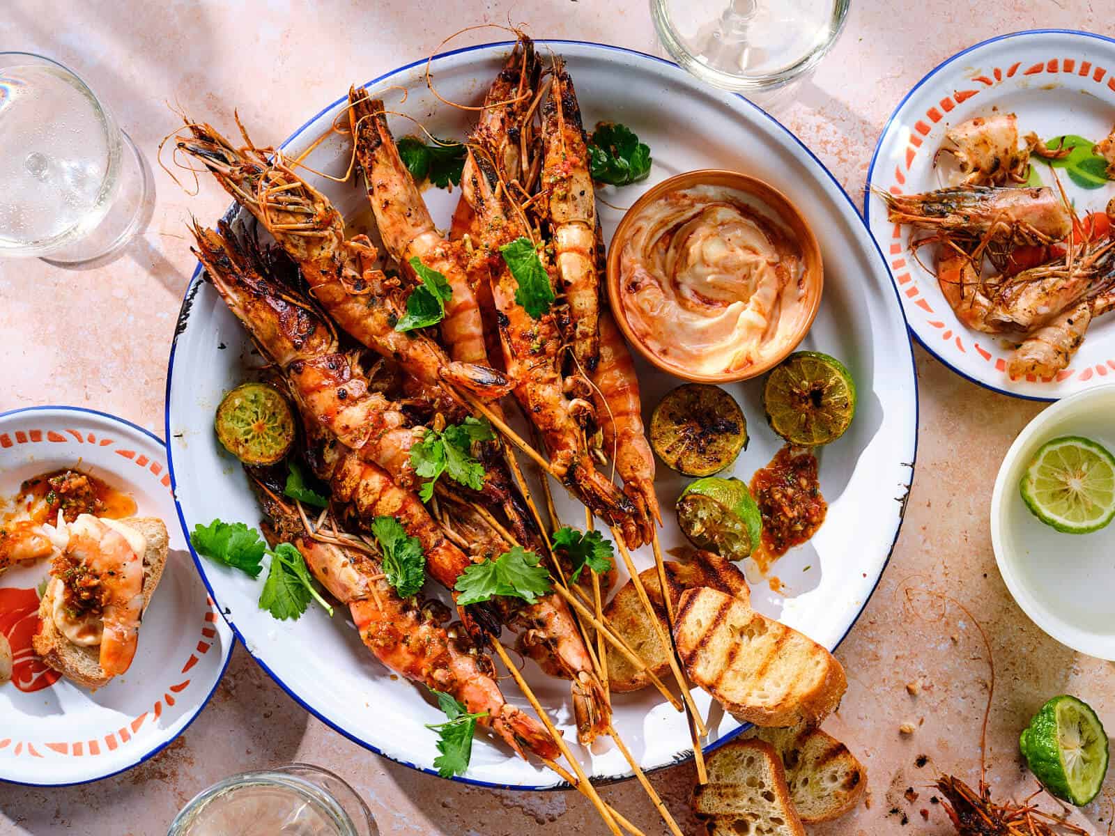 Gegrilde garnalen van de barbecue - Simone's Kitchen