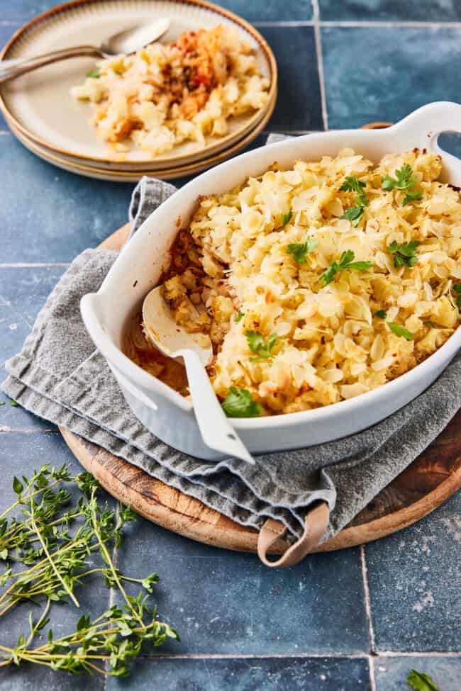 Ovenschotel met kip en champignons - Simone's Kitchen