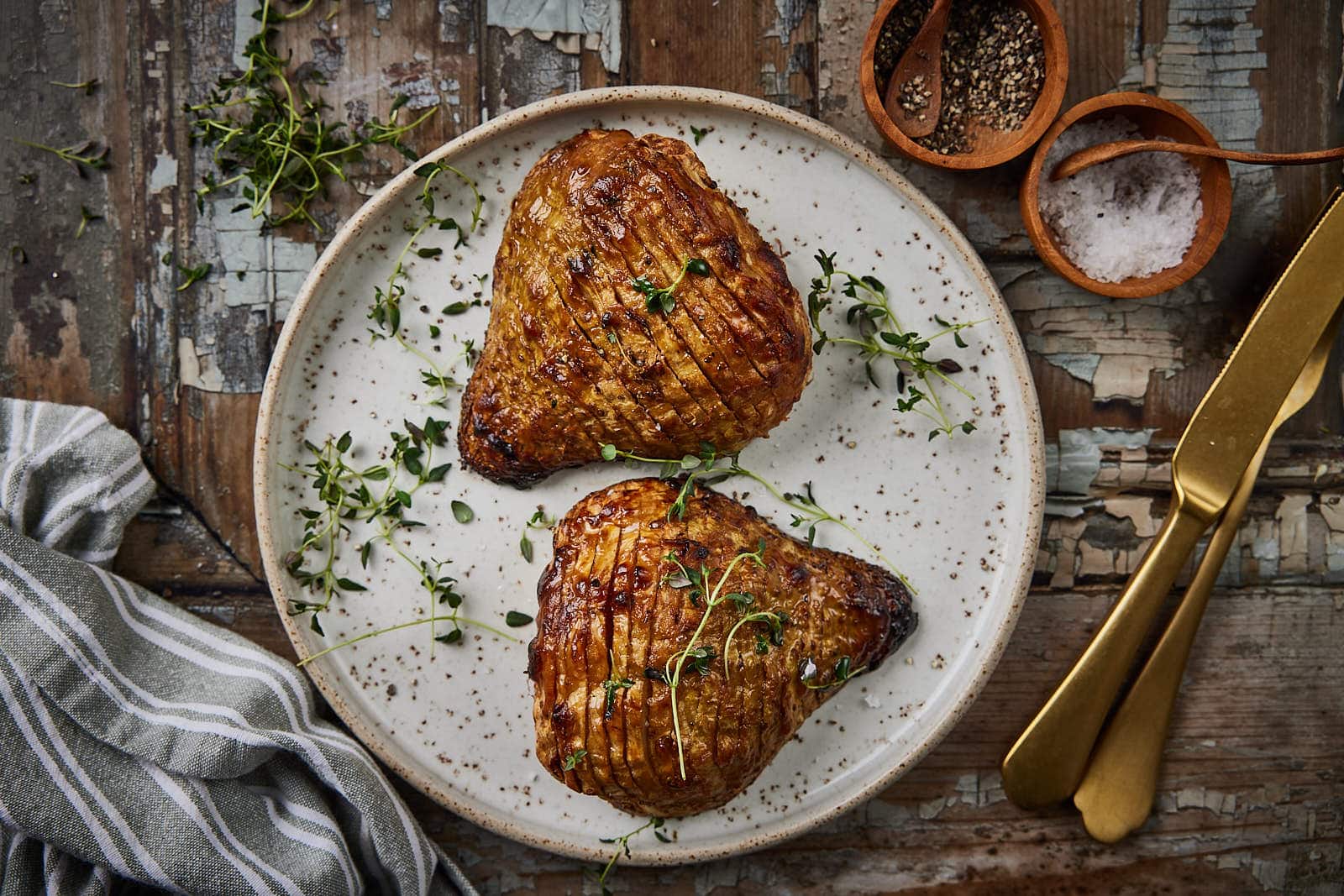 Hasselback knolselderij - Simone's Kitchen